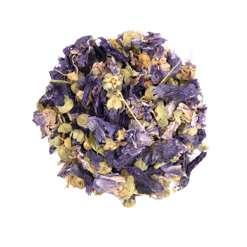 Mallow flower herbal tea for transit and digestion